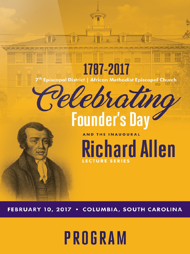 7th Episcopal District Founders Day Program - 2017 | PDF | Methodism ...