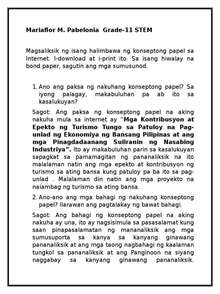 Pagsusuri Halimbawa GRADE 11 Pagsusuri Ng Mga Halimbawang Teksto