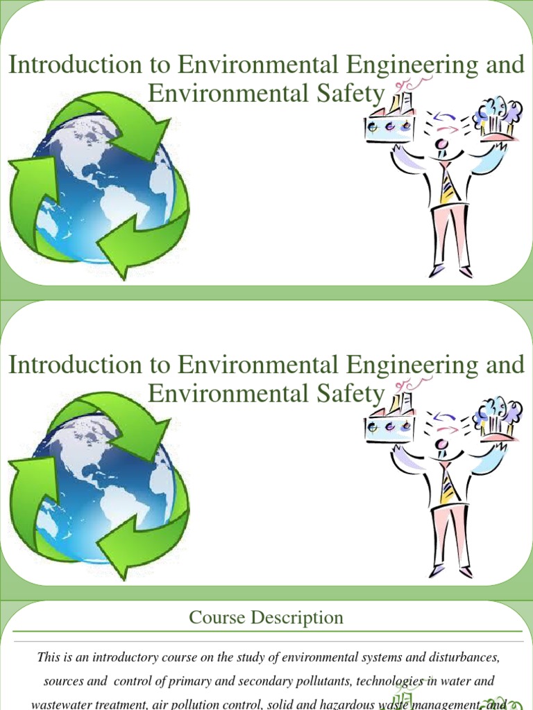 Introduction To Environmental Engineering and Environmental Safety ...