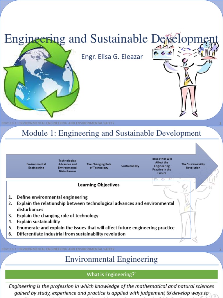 Engineering and Sustainable Development | Environmental Engineering ...