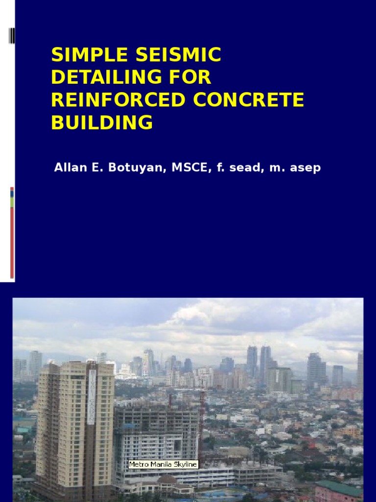 Simple Seismic Detailing For Reinforced Concrete Building | PDF ...