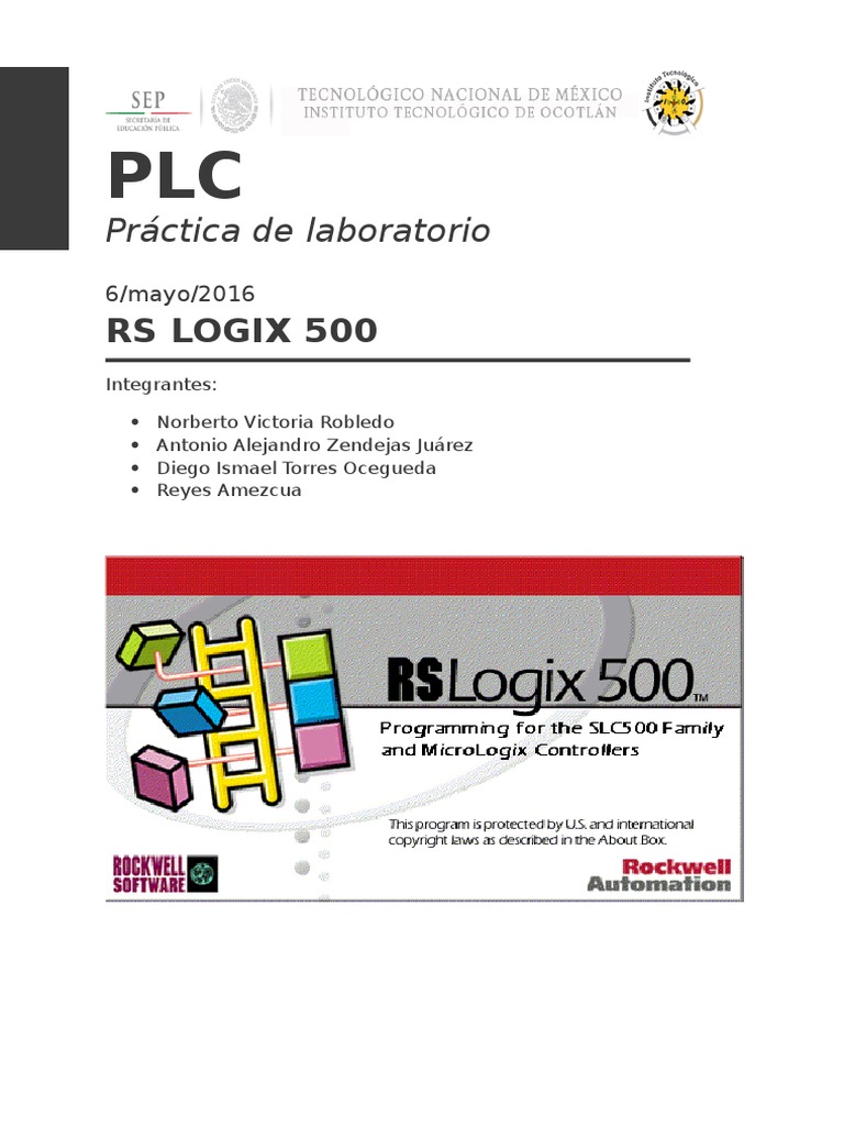 Práctica Con RS-LOGIX | PDF | Informática | Ingeniería Informática