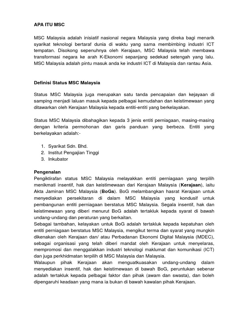 Apa Itu Msc Pdf