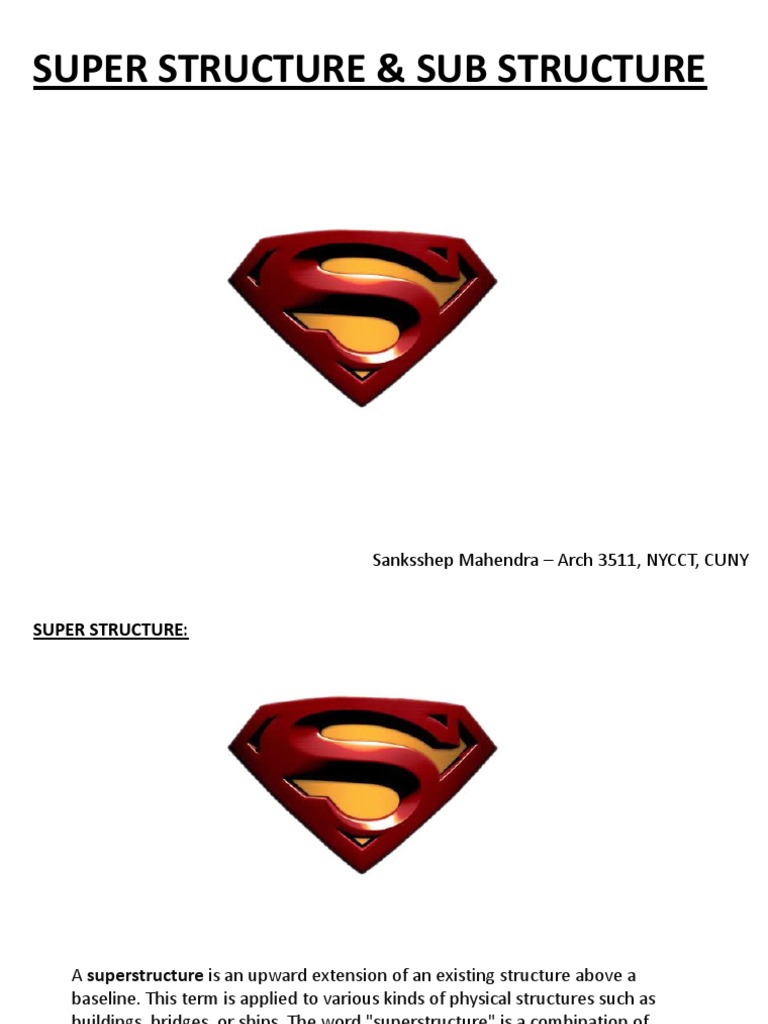 Sub Structure & Super Structure PDF | PDF | Structural Engineering | Wall
