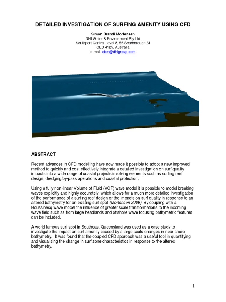 Investigation of Surfing Using CFD | PDF | Pressure | Kinematics
