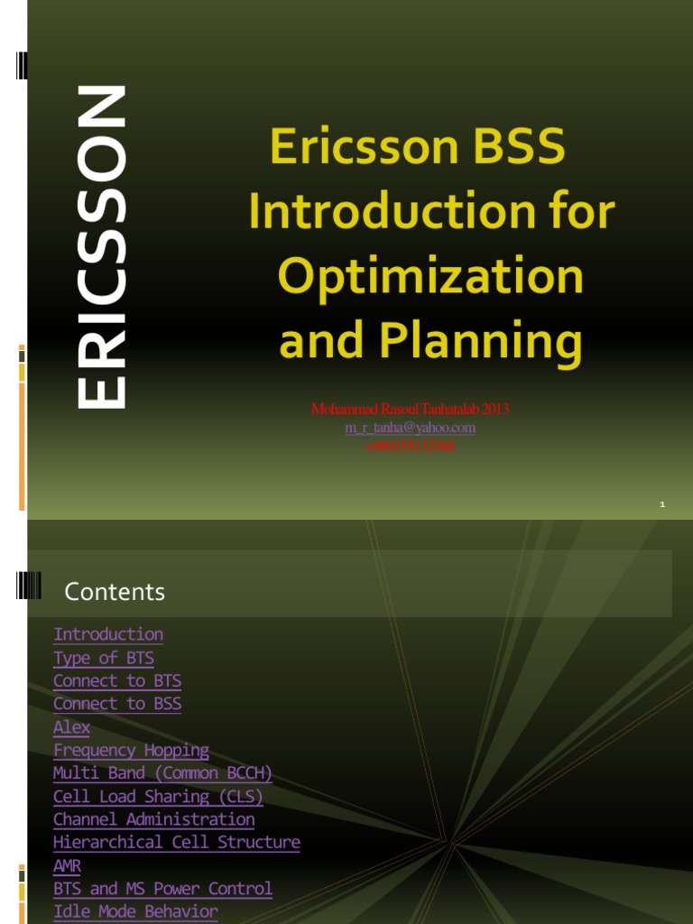 Ericsson Training PDF | PDF | Wireless | Networks