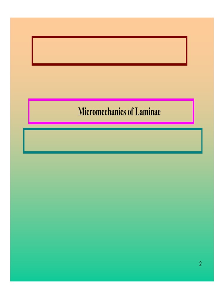 Micro Mechanics | PDF | Composite Material | Strength Of Materials