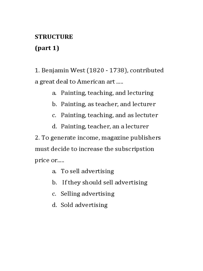 Latihan Soal Structure PDF | PDF