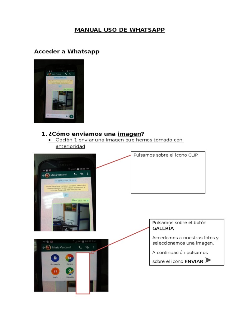 Manual Uso de Whatsapp | PDF