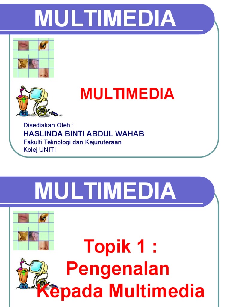 Pengenalan Multimedia | PDF