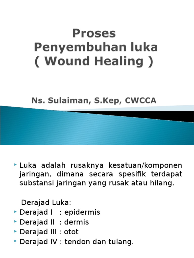Proses Penyembuhan Luka | PDF