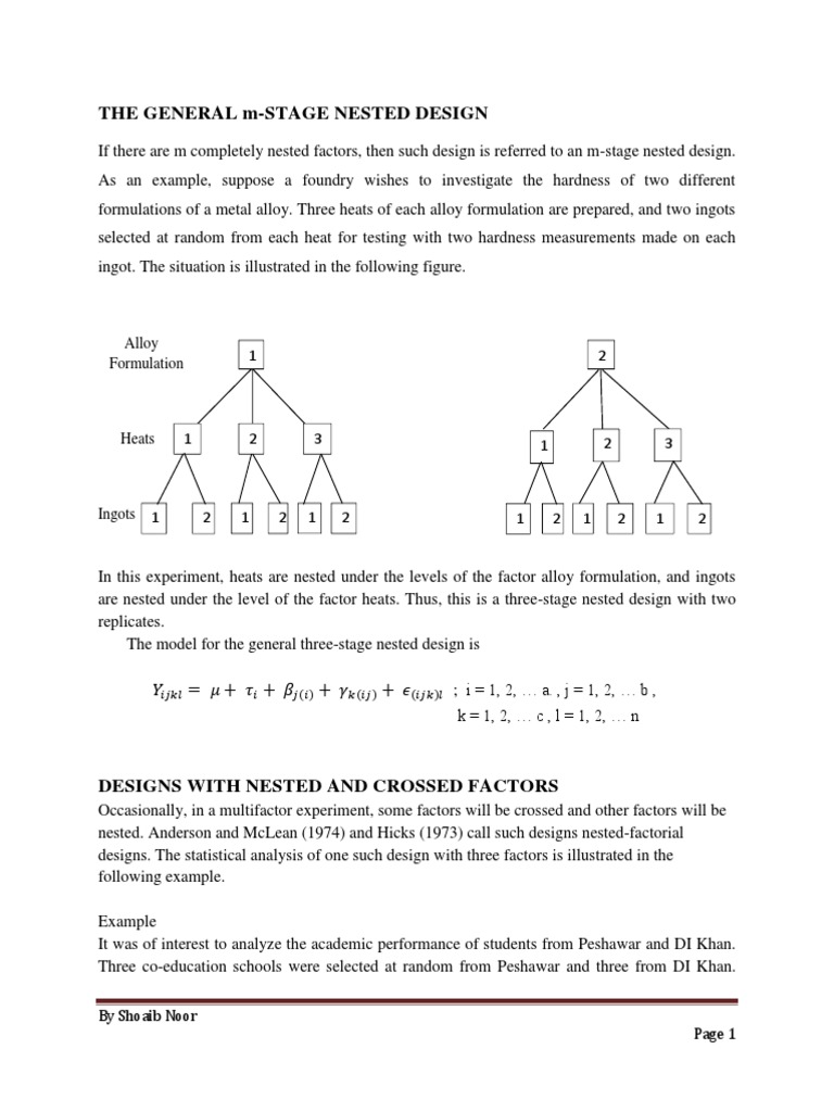 The General M-Stage Nested Method | PDF | Errors And Residuals | Statistical Inference