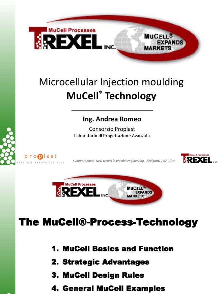Microcellular Injection Moulding: Mucell Technology | PDF | Casting ...