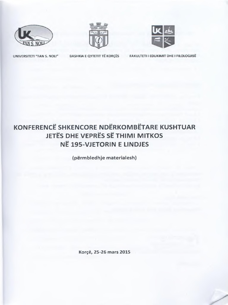 Thimi Mitko Bleta Shqiptare Si Memorje Kulturore Dhe Historike Pdf