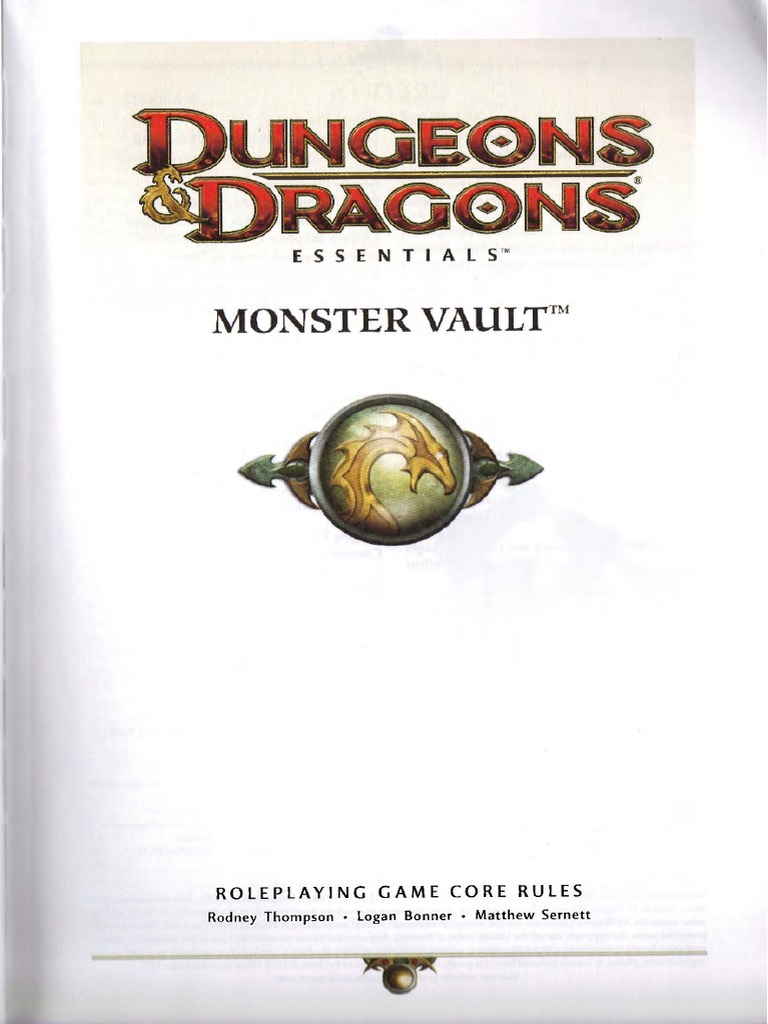 Monster Vault | PDF | Dungeons & Dragons