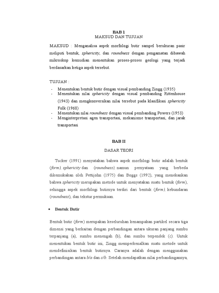 Morfologi Butir Pasir | PDF