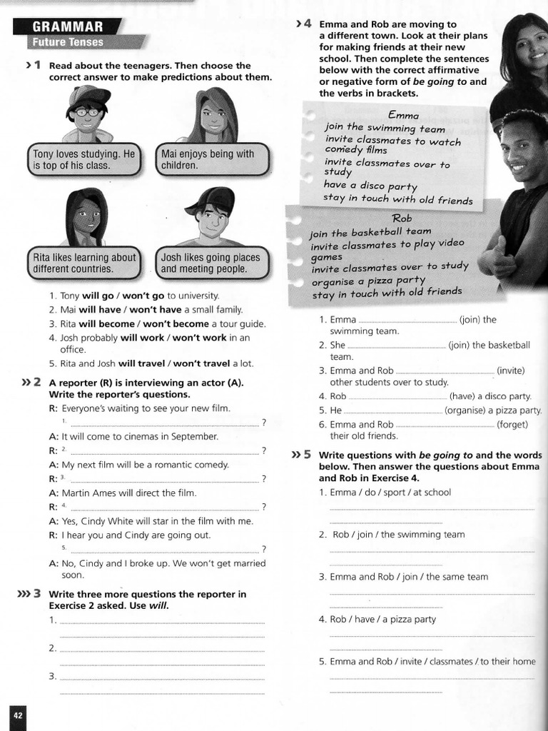 NA4 Unit 5 WB Grammar002 | PDF