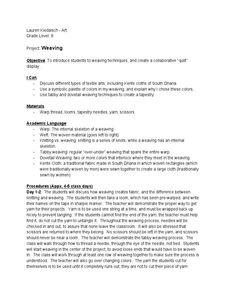 8 Weaving | PDF | Weaving | Textiles