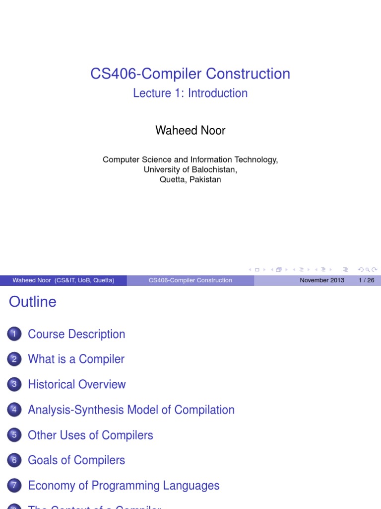 CC Slide | PDF | Compiler | Programming Language