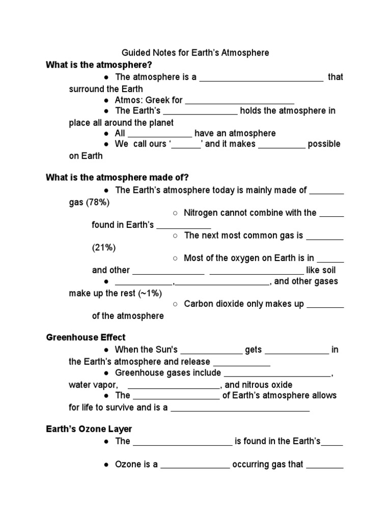 What Is The Atmosphere? | PDF | Atmosphere Of Earth | Greenhouse Effect