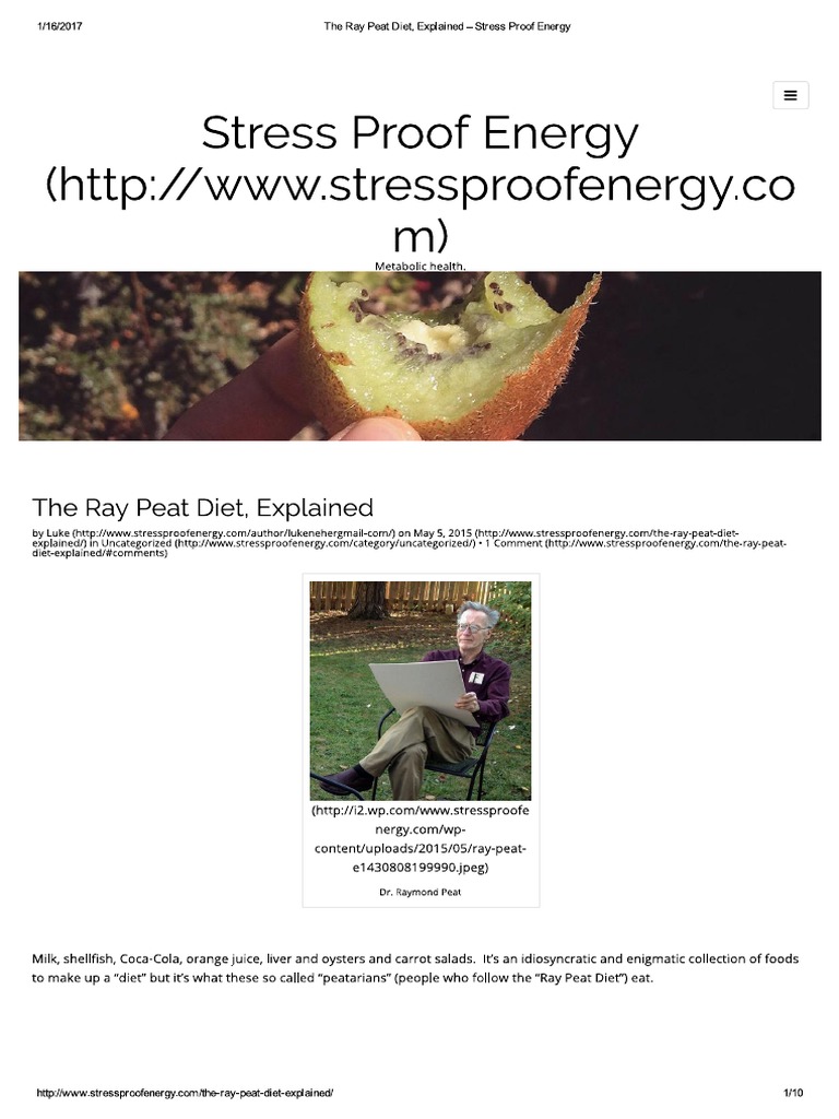The Ray Peat Diet, Explained – Stress Proof Energy