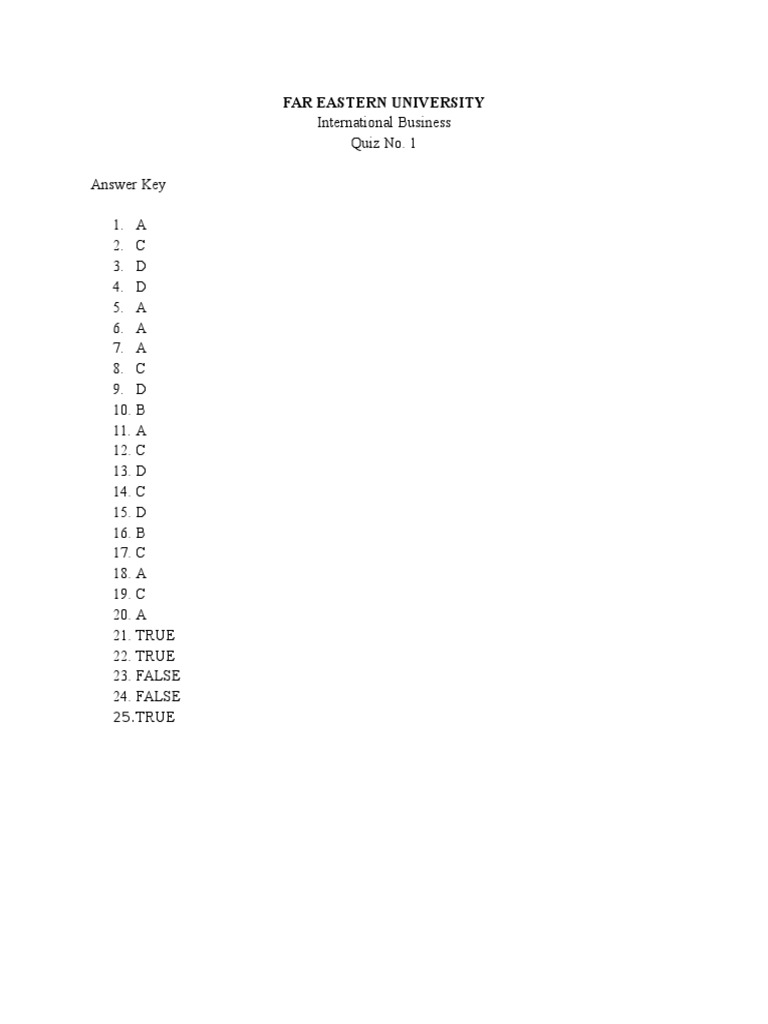 Quiz 1 Answer Pdf