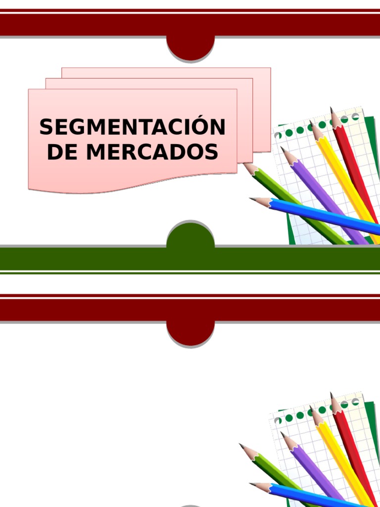 Clase 2 Segmentacion De Mercados Pdf Mercado Economía