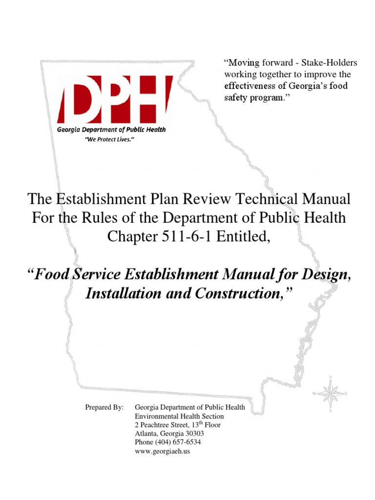Georgia Food Service Establishment Manual | PDF | Hazard Analysis And ...