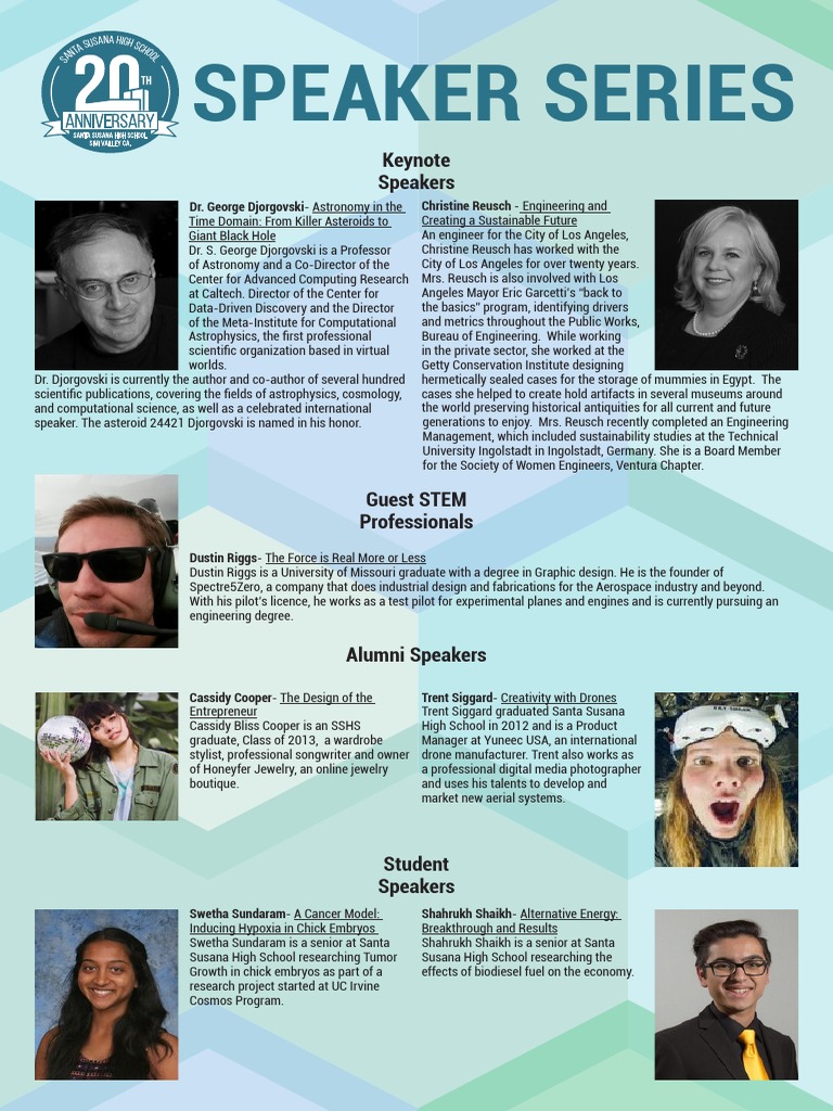 Speaker Series Poster 2 | PDF | Science And Technology | Science