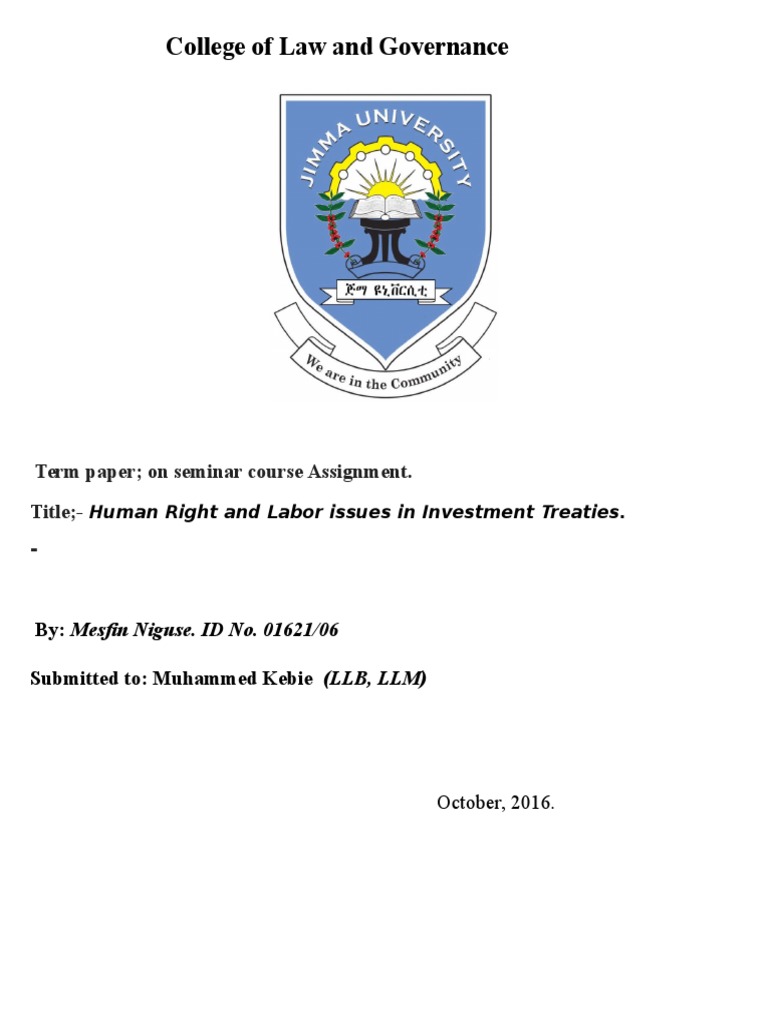 Human Rights & Labor Issues in BITs | PDF | International Labor ...