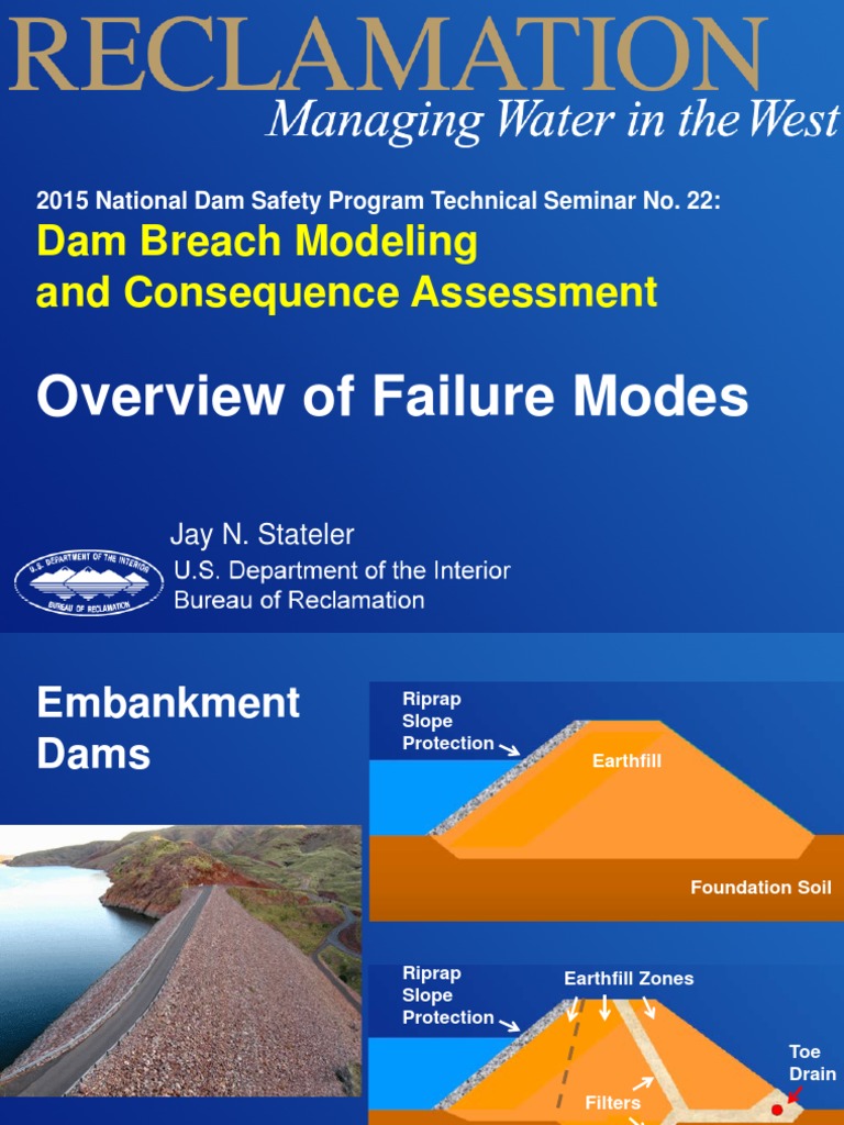05_PRESENTATION_ failure_dams_USBR.pdf | Dam | Geotechnical Engineering