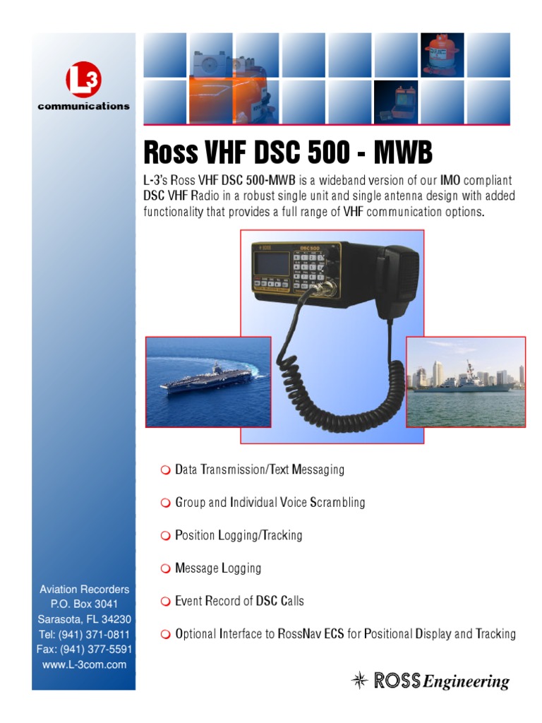 Ross VHF DSC 500 - MWB: Communications | PDF | Wireless ...