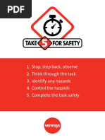 Take 5 Safety Inspection | PDF | Personal Protective Equipment | Safety