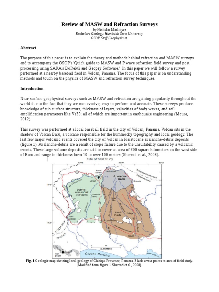Masw Remi Survey Guide | PDF | Refraction | Waves