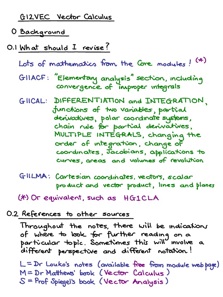G12VEC Notes 01 Vectors and Suffix Notation Blanks | PDF