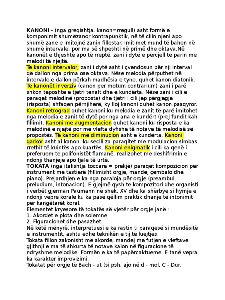 Forma Muzikore 2 Dhe 3 | PDF