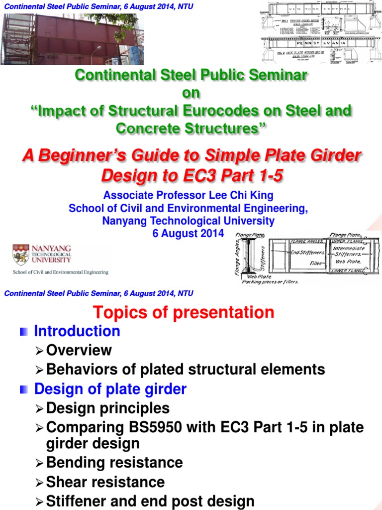 A Beginner's Guide to Plate Girder Design According to Eurocode 3 Part ...