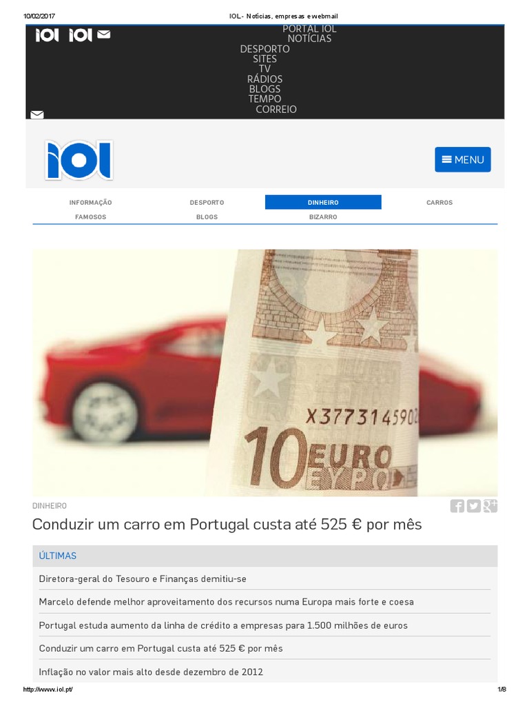 IOL - Notícias, Empresas e Webmail | PDF | Portugal | Esportes