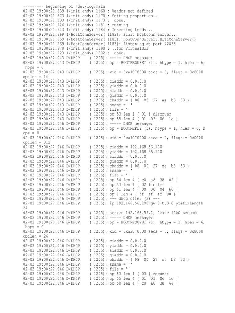 Logcat | PDF | Computing Infrastructure | Android (Operating System)