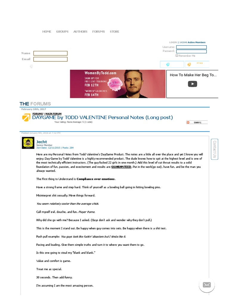 Personal Notes (Long Post) - RSD Nation | PDF