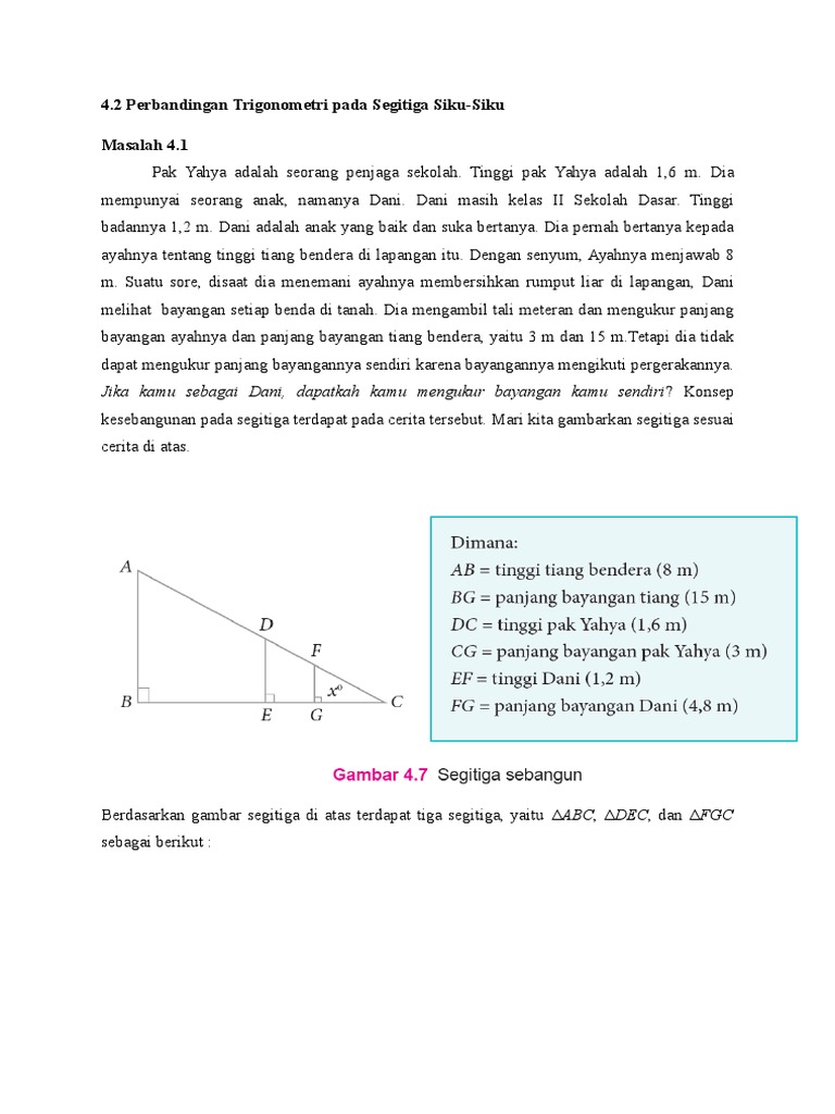 RPP Trigonometri Segitiga Siku Siku | PDF