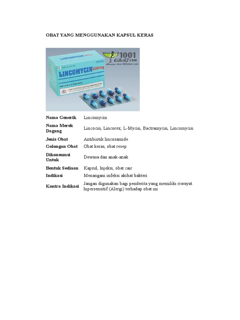 Obat Yang Menggunakan Kapsul Keras | PDF | Kesehatan Holistik