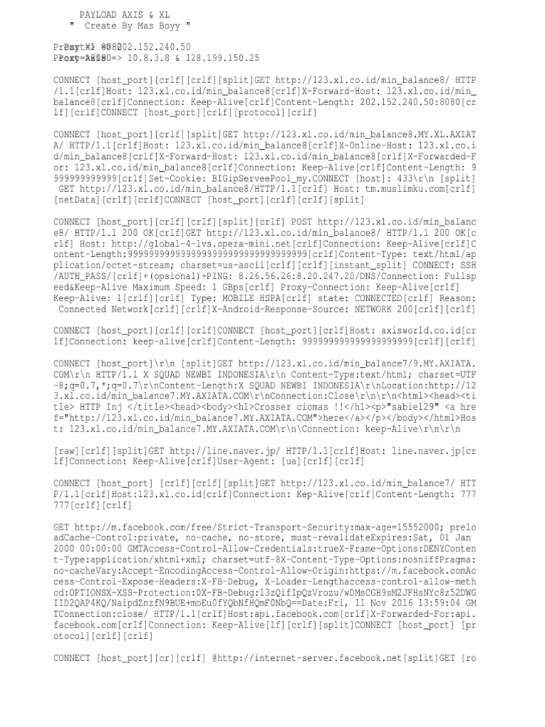 Memo Payload Axis XL | PDF | Hypertext Transfer Protocol | Web Development