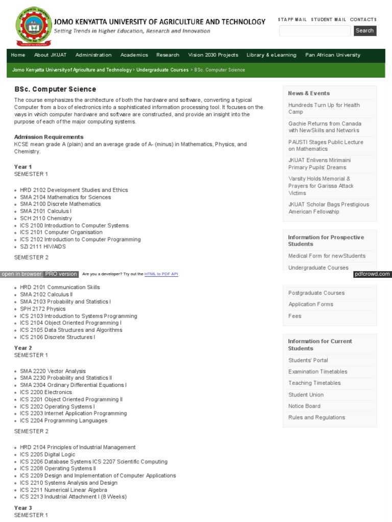BSc Computer Science Course Details | PDF | Programming Language ... BSc Computer Science Course Details | PDF | Programming Language ...