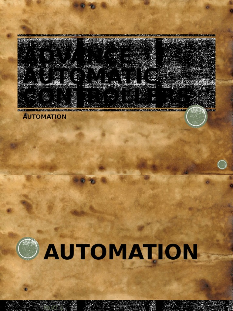 Advance Automatic Controllers | PDF | Programmable Logic Controller ...