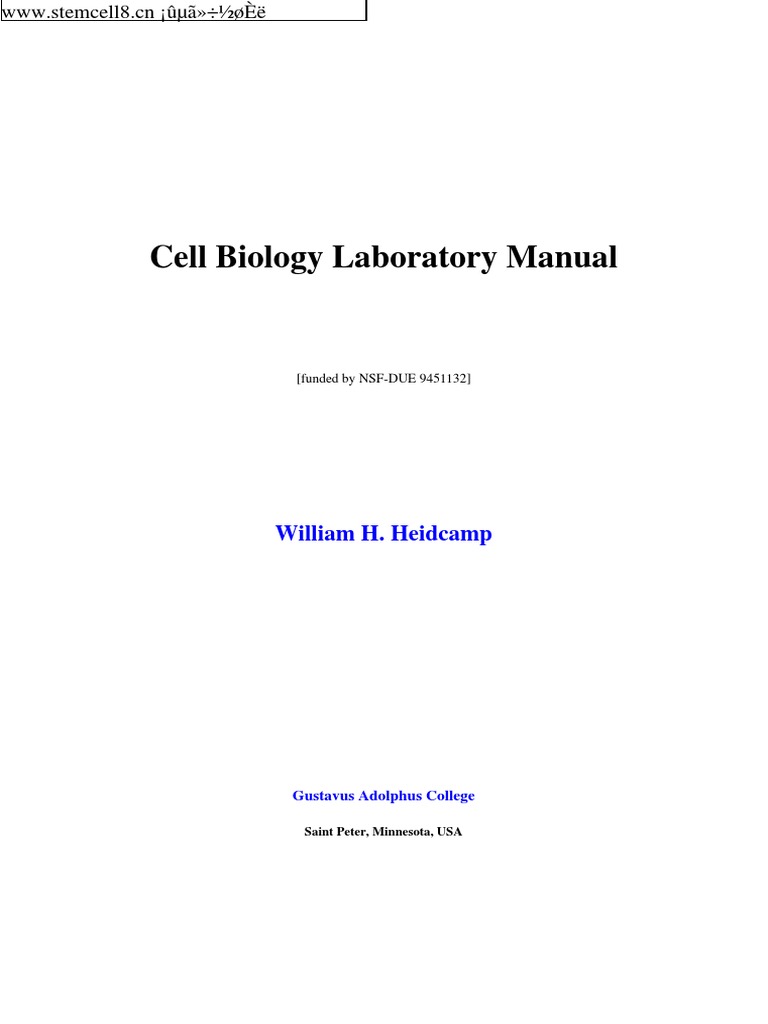 Cell Biology Laboratory | PDF | Microscopy | Lens (Optics)