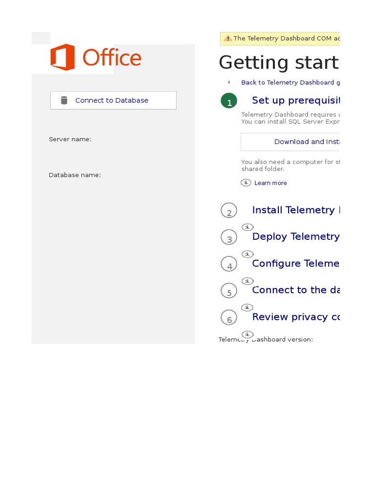 Telemetrydashboard 1 | PDF | Telemetry | Microsoft Sql Server