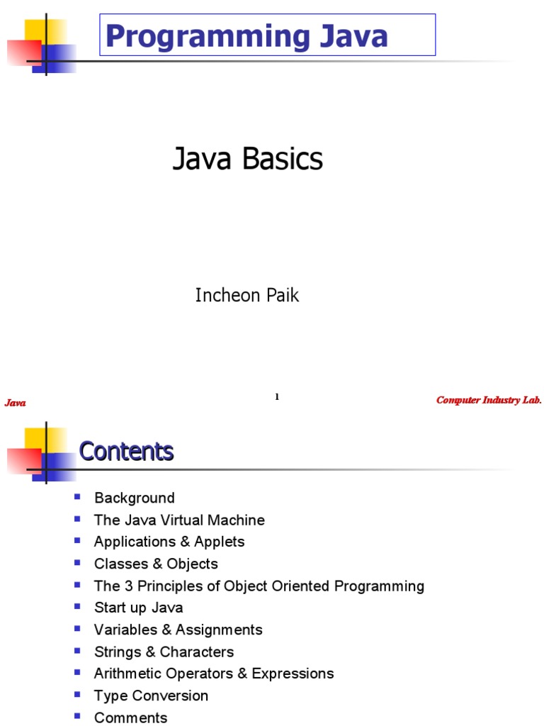 Chap 01 | PDF | Java (Programming Language) | Integer (Computer Science) Chap 01 | PDF | Java (Programming Language) | Integer (Computer Science)