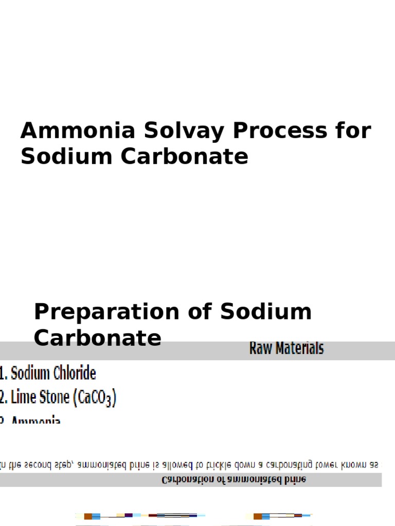 Ammonia Solvay Process FA 16 - Mpnday 07-11-2016 | PDF