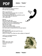 Letra Hello | PDF